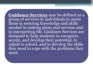 Org & admin of guidance & counseling program | PPTX