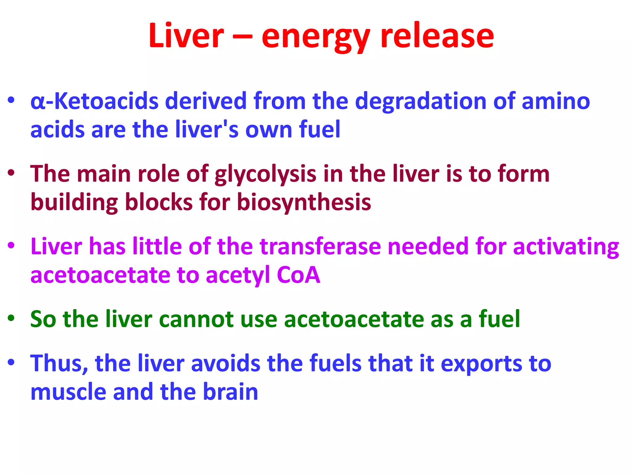 Organ based metabolism liver | PPTX