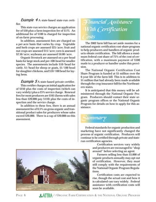 Organic Farm Certification & the National Organic Program | PDF ...