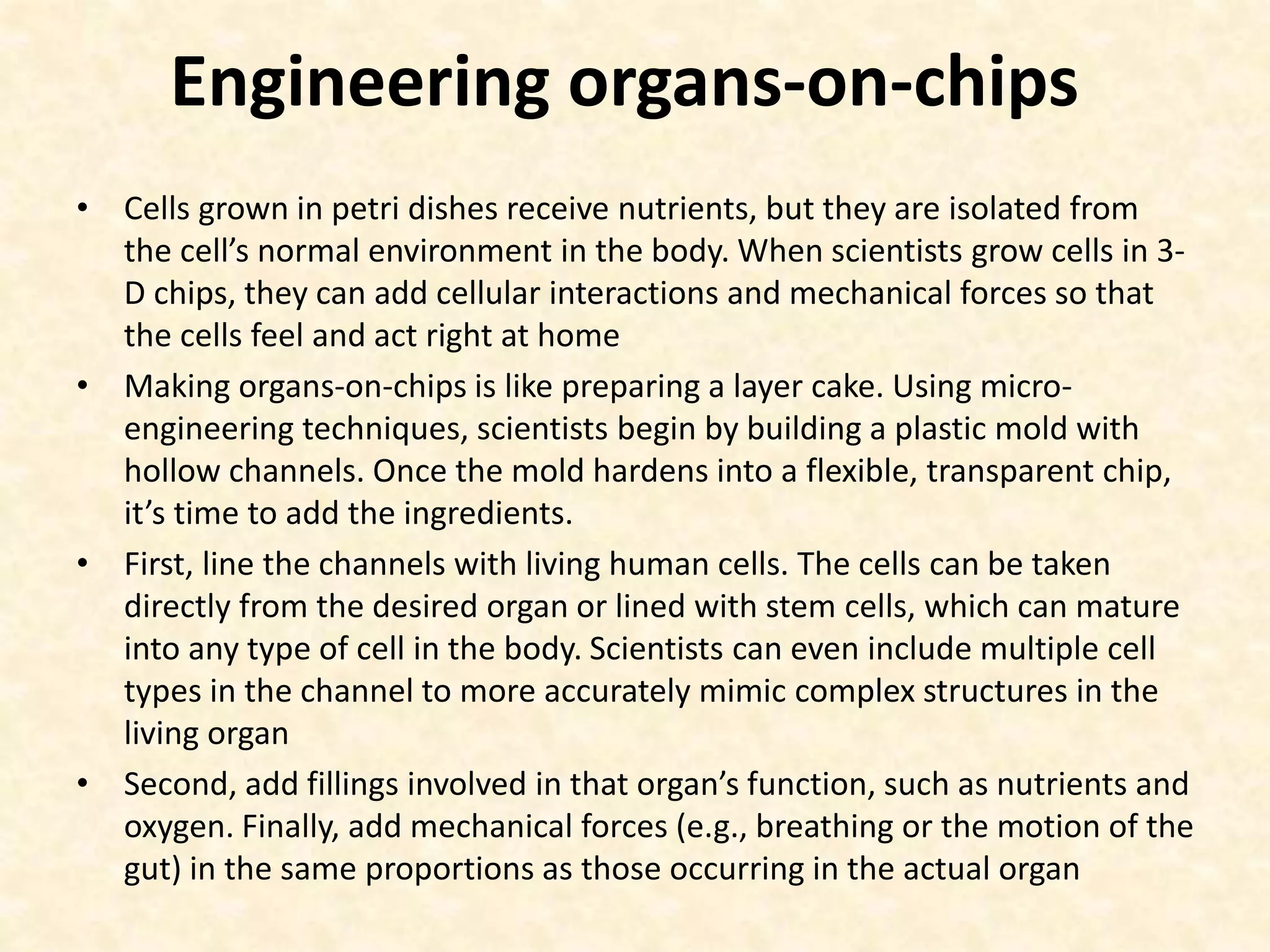 Organ chip ppt | PPTX