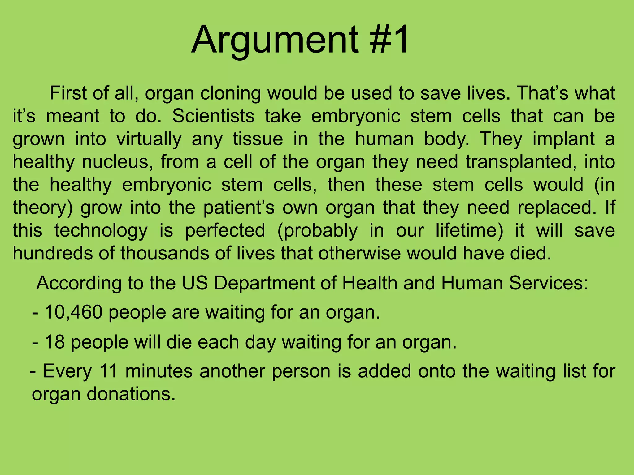 Organ cloning project revised | KEY