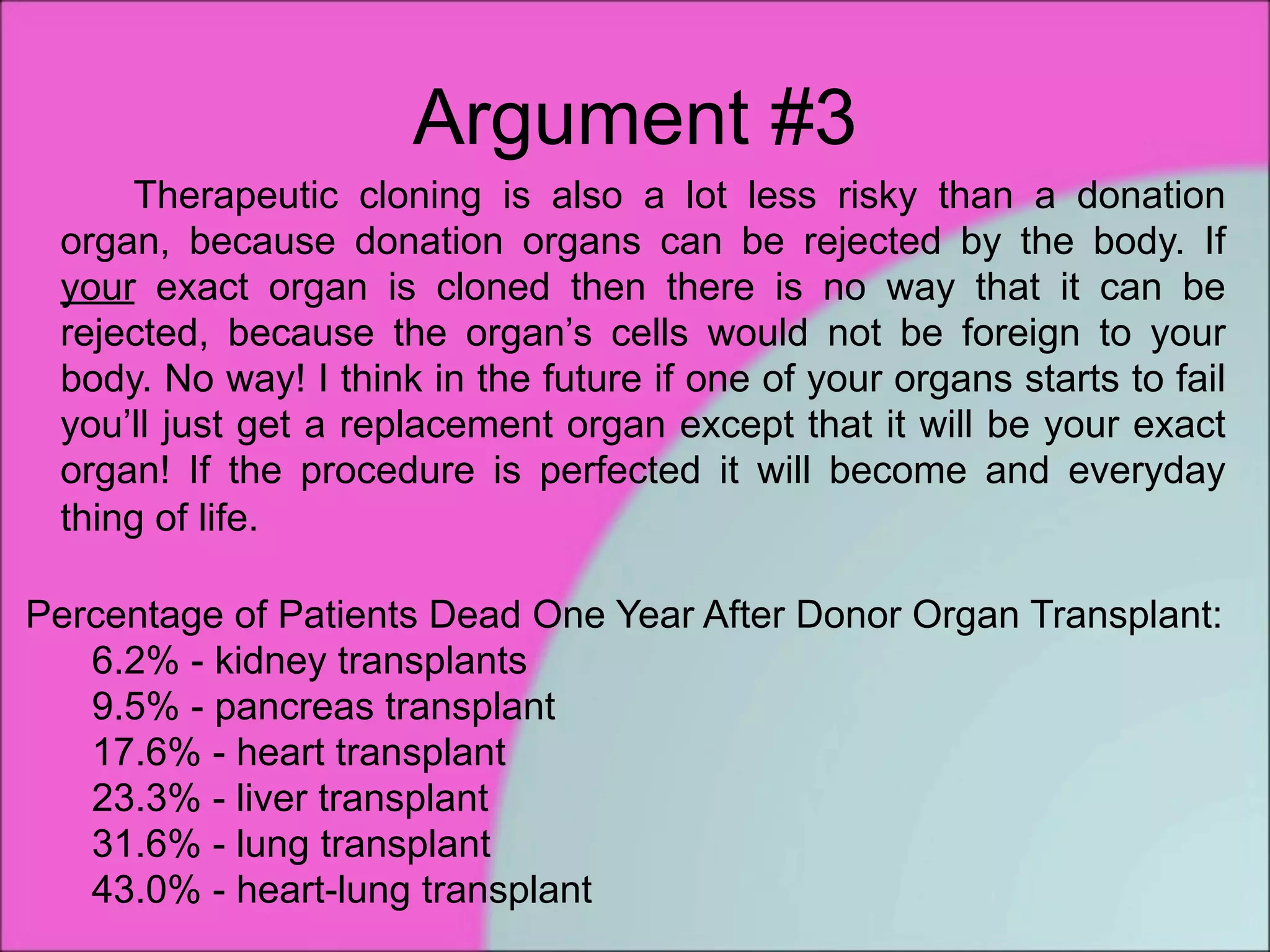 Organ cloning project revised | KEY