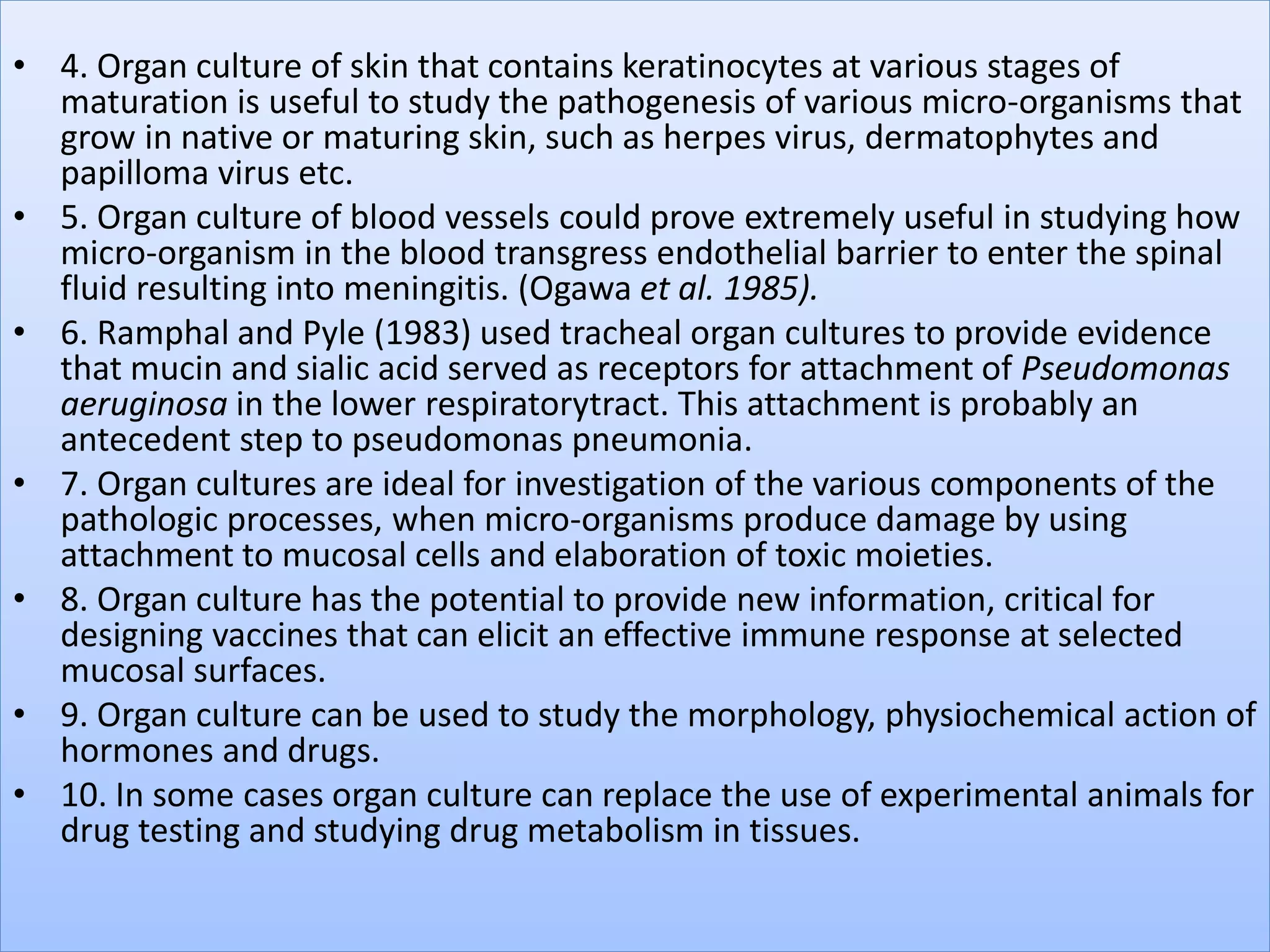 Organ culture- animal tissue culture | PPTX
