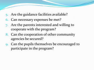 Org and admin of guidance | PPTX