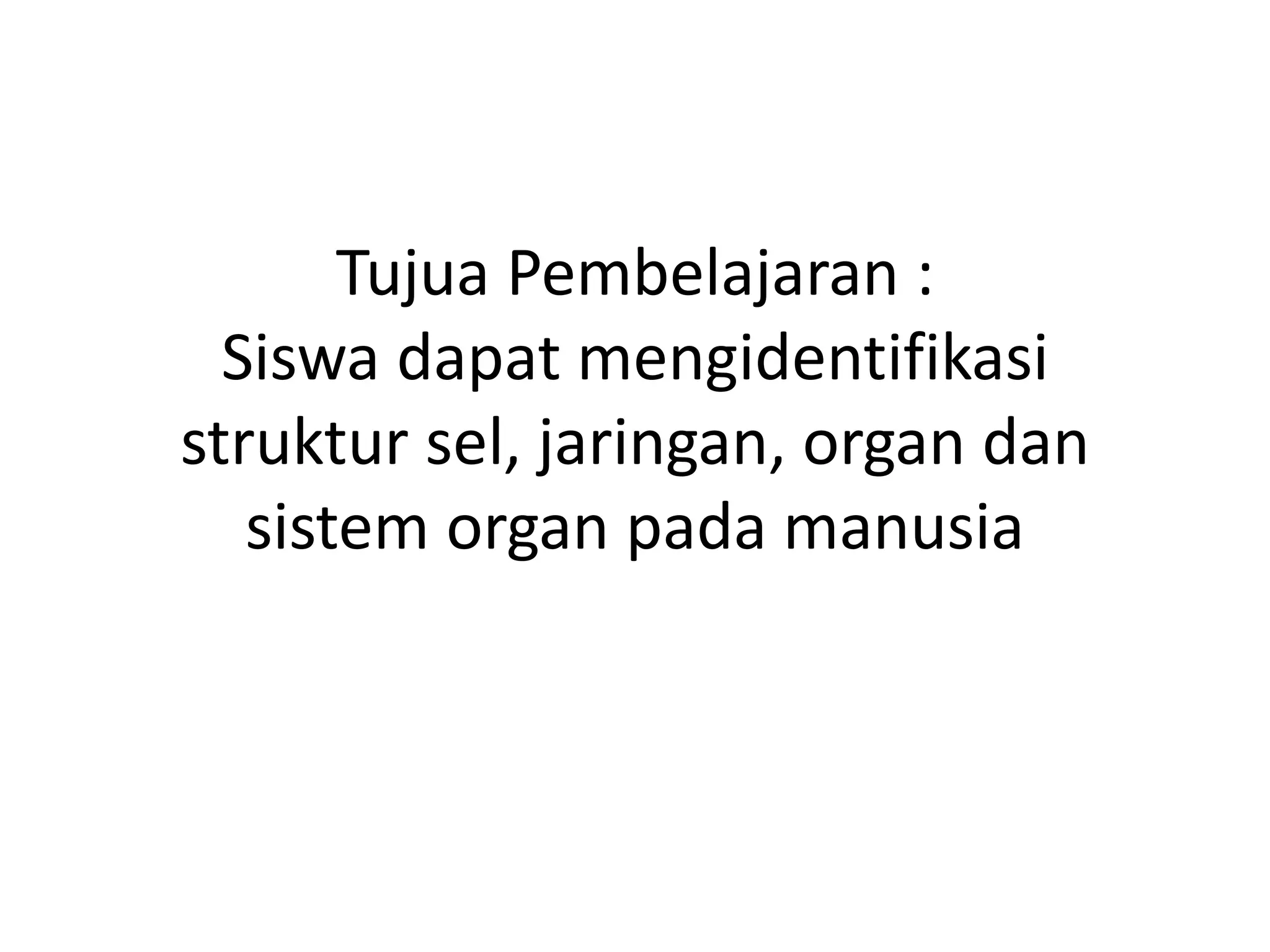 Organ dan sistem organ manusia | PPTX