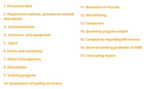 Org and management of medical record dept. | PDF