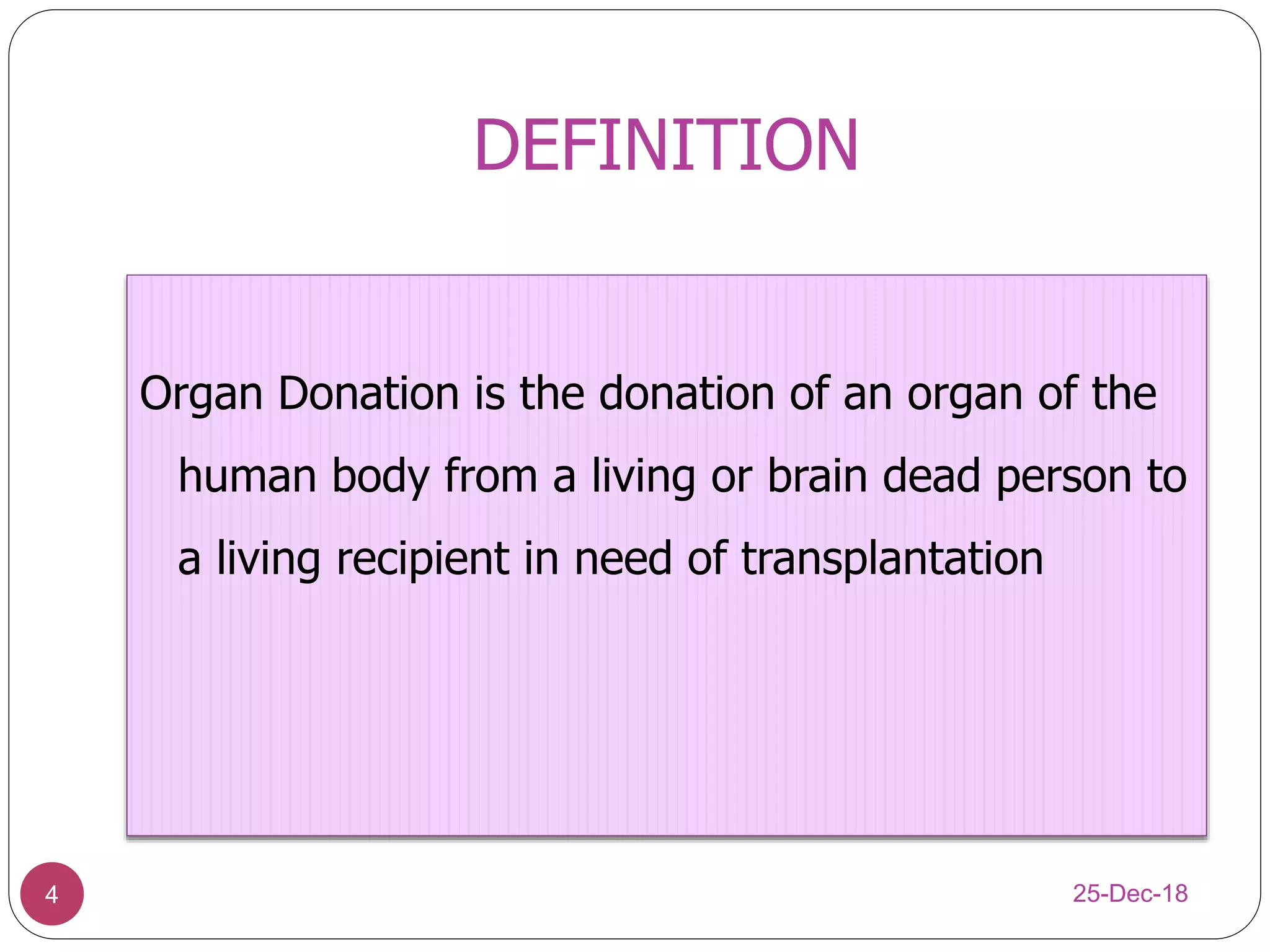 Organ donation | PPTX