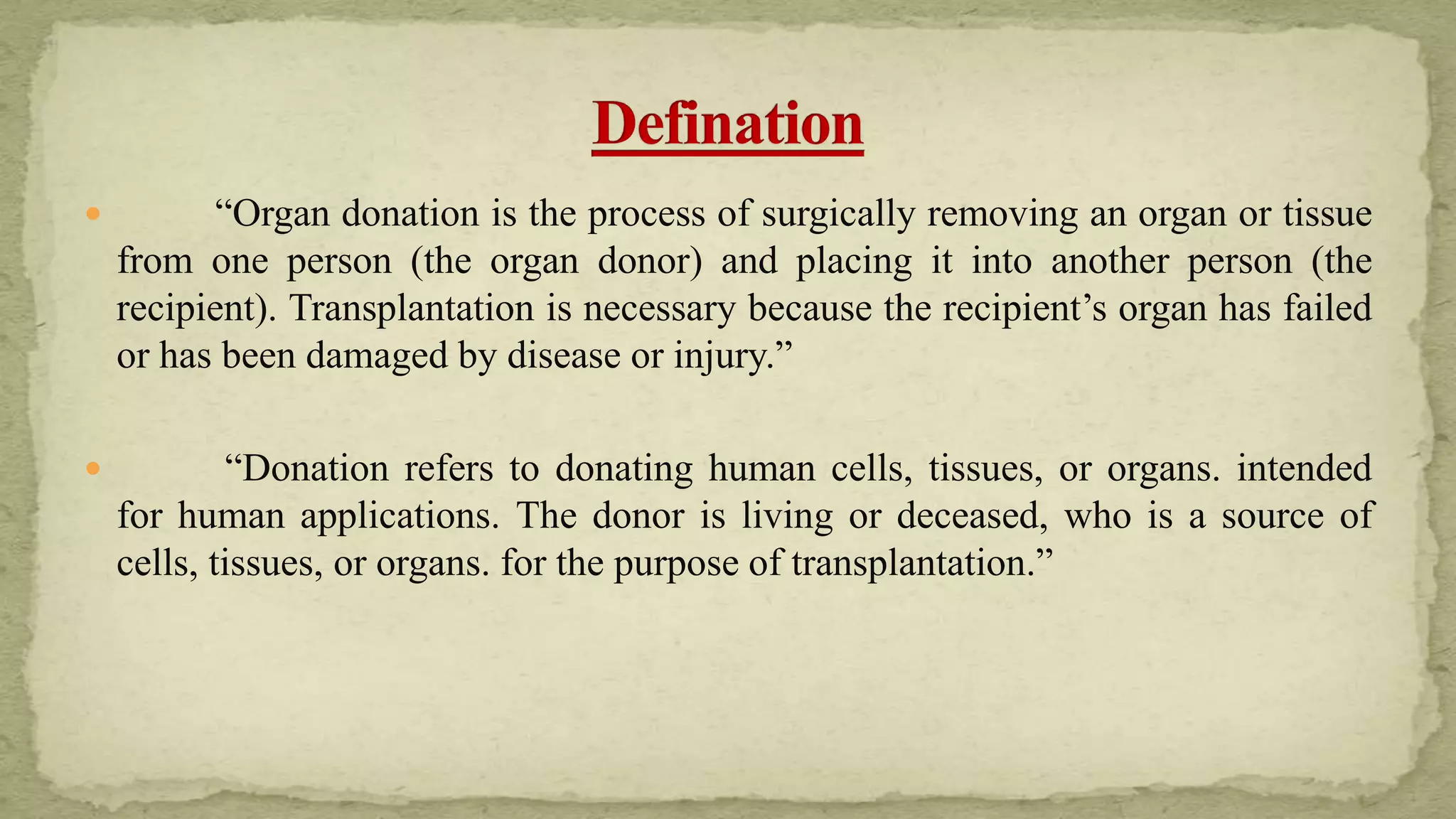 Organ donation | PPTX