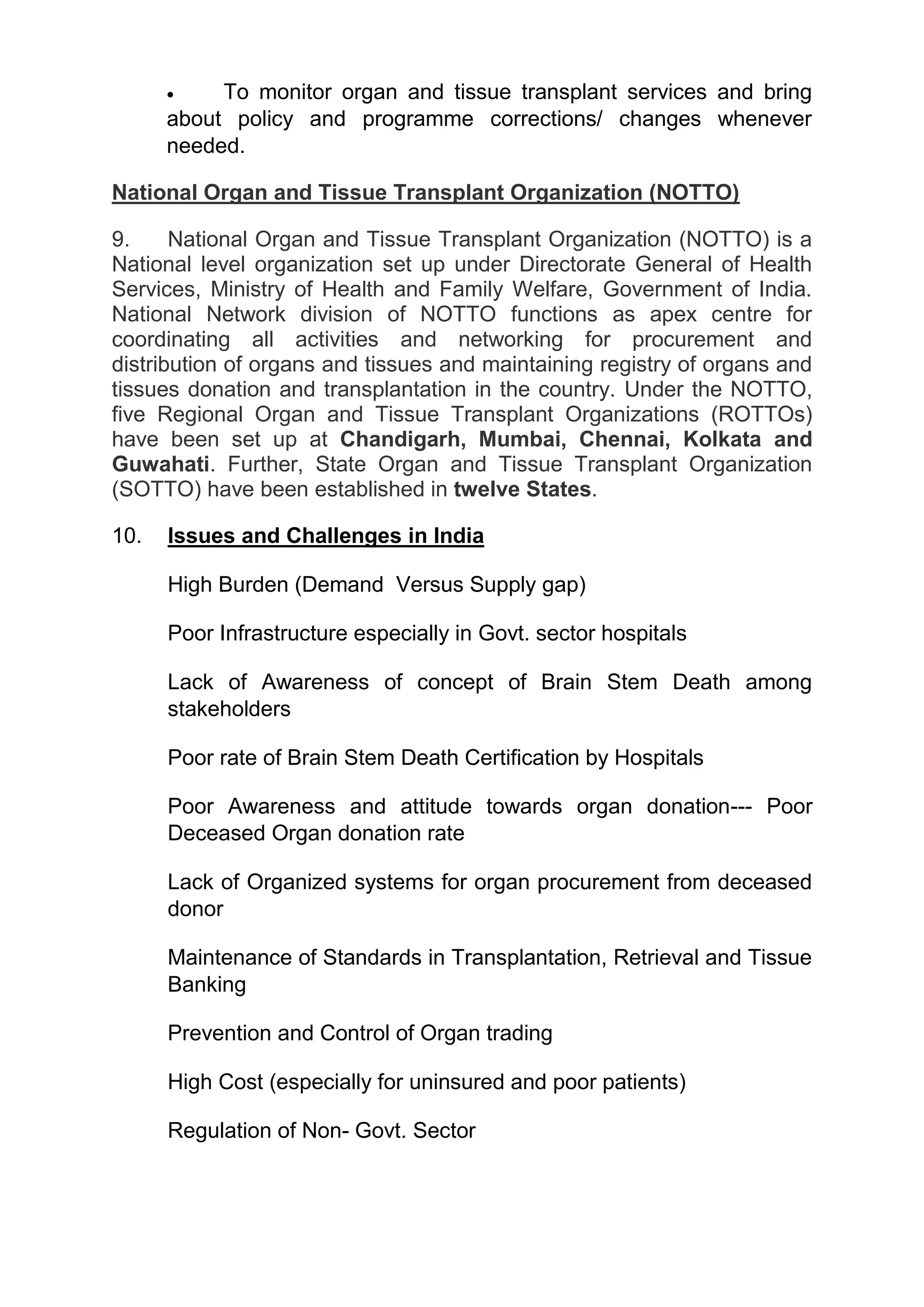 Organ Donation and India | PDF