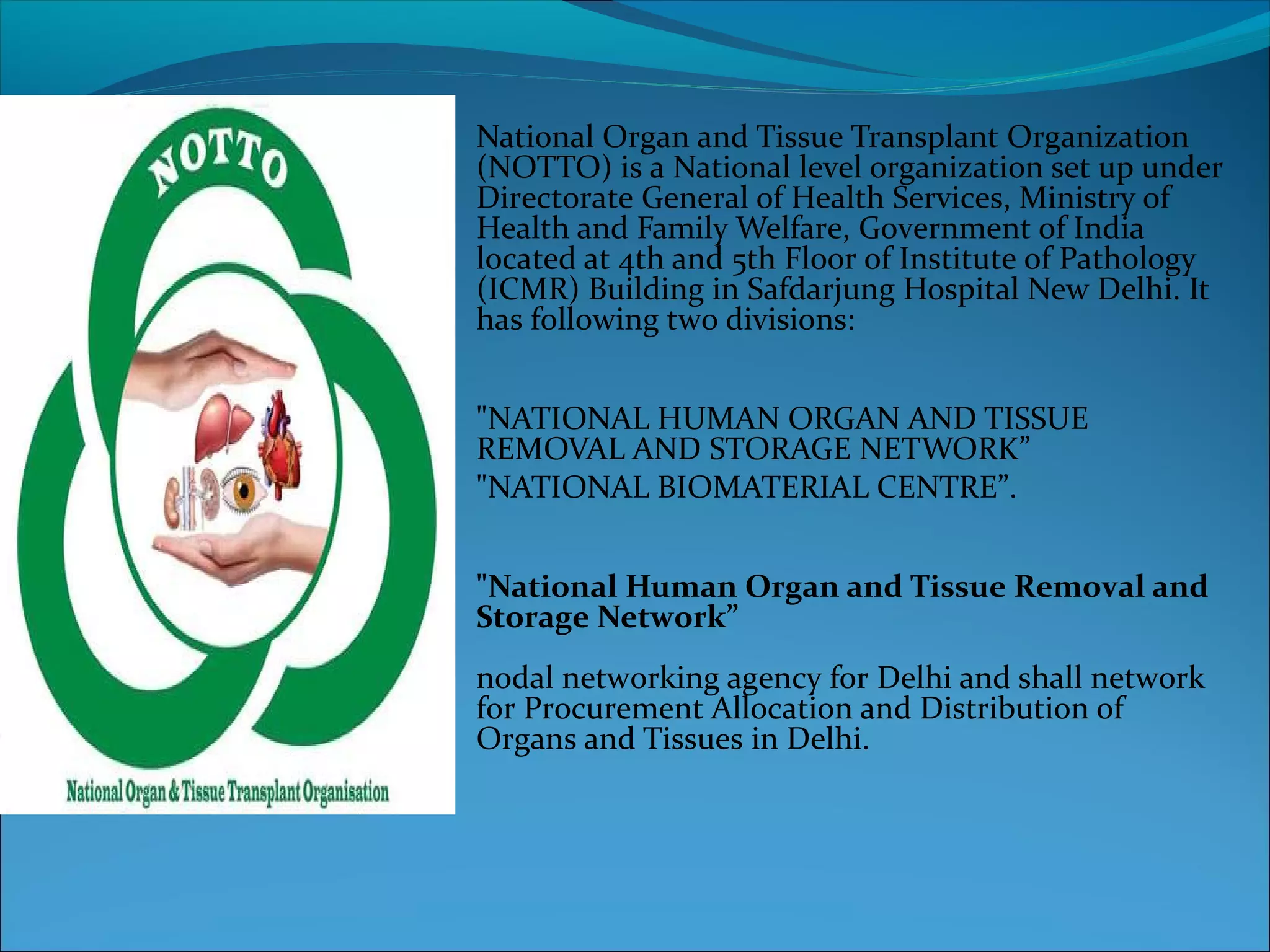 Organ donation indian scenario | PPT