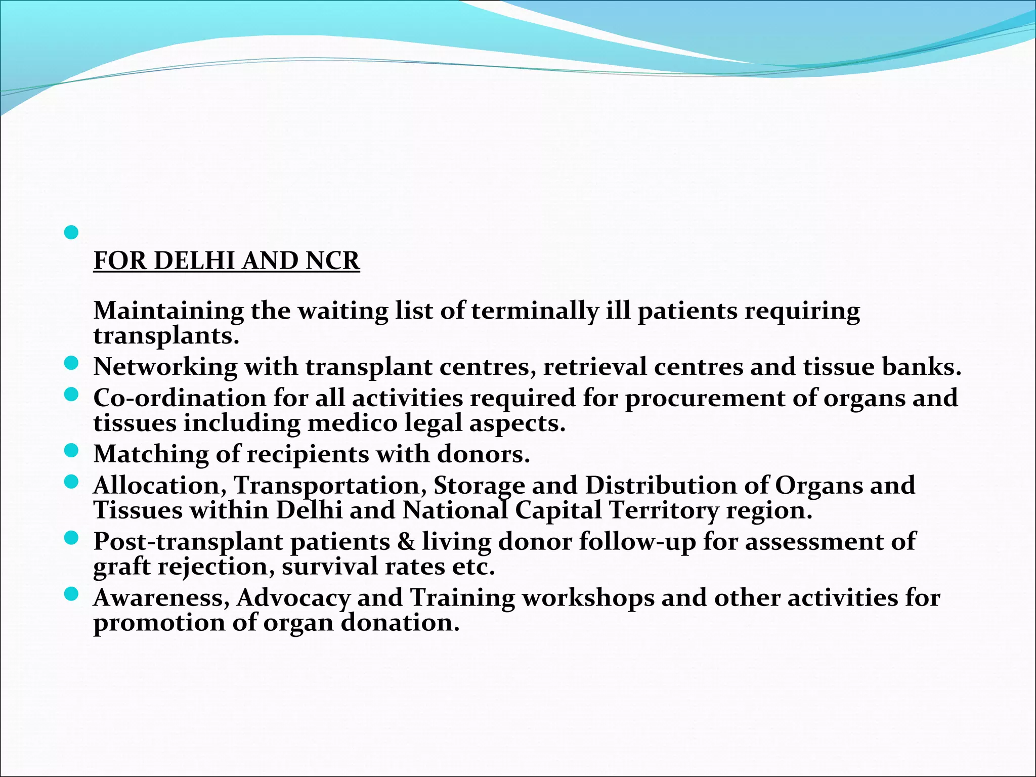Organ donation indian scenario | PPT