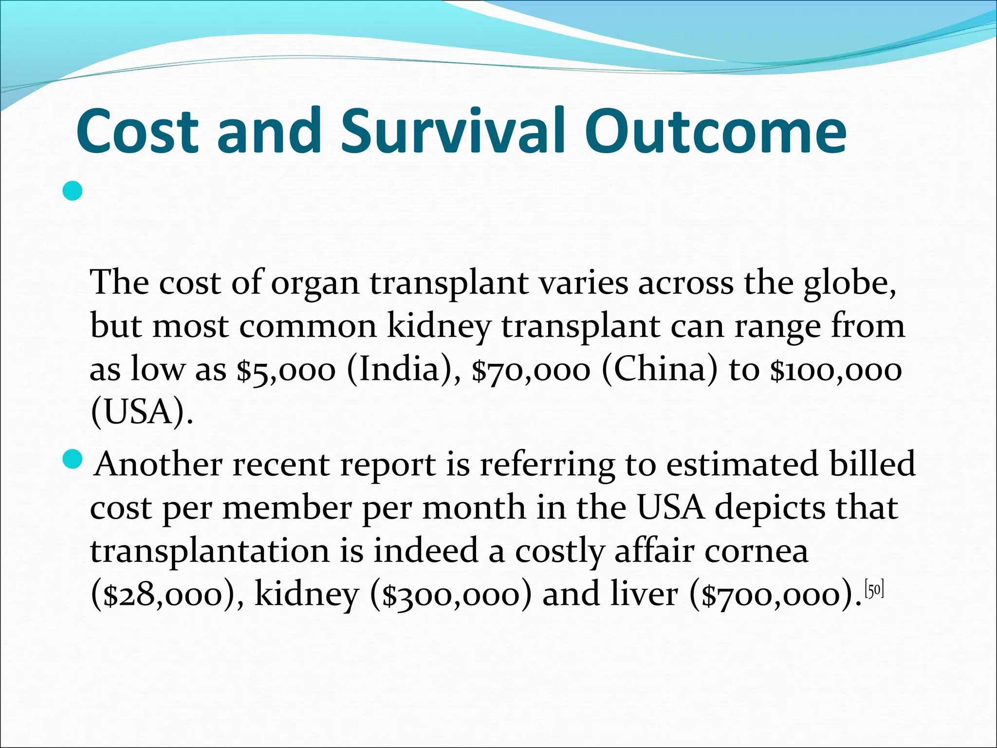 Organ donation indian scenario | PPT