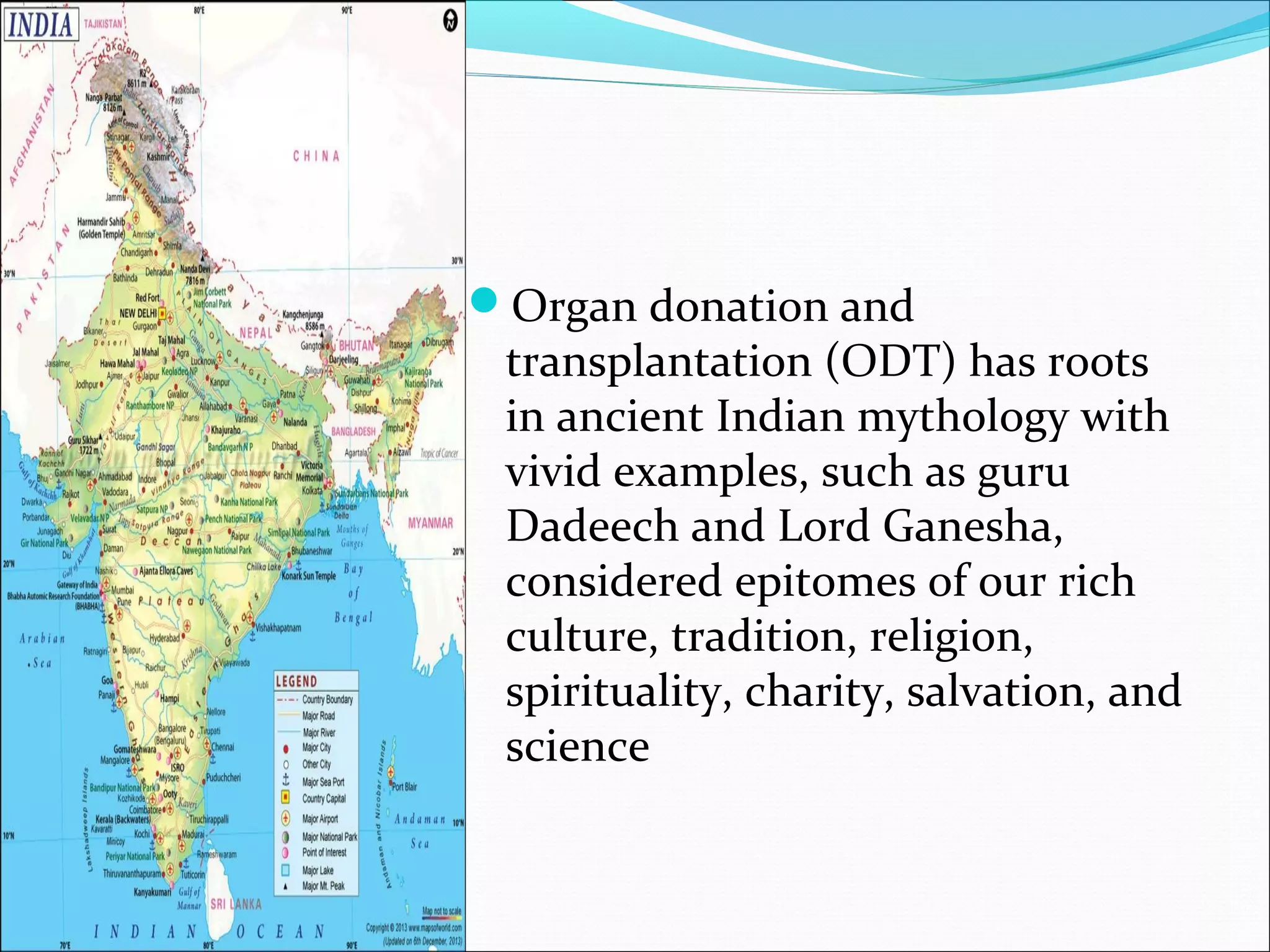Organ donation indian scenario | PPT