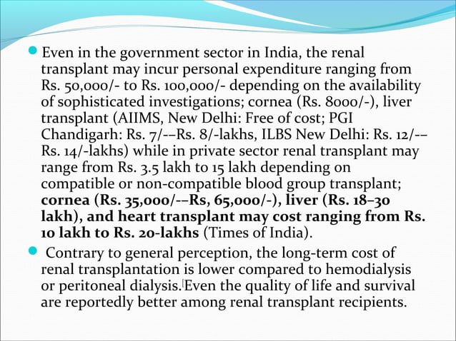 Organ donation indian scenario | PPT | Brain and Nervous System ...