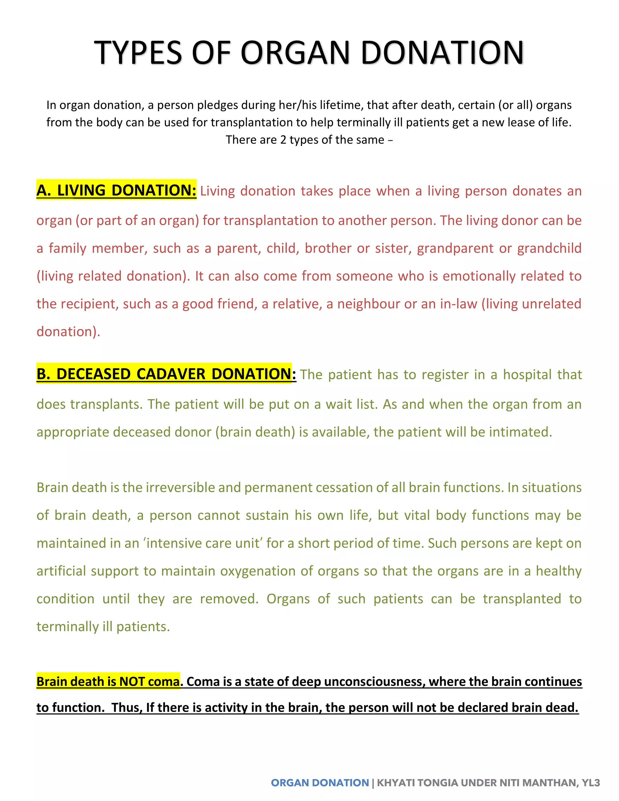 Organ donation laws | PDF