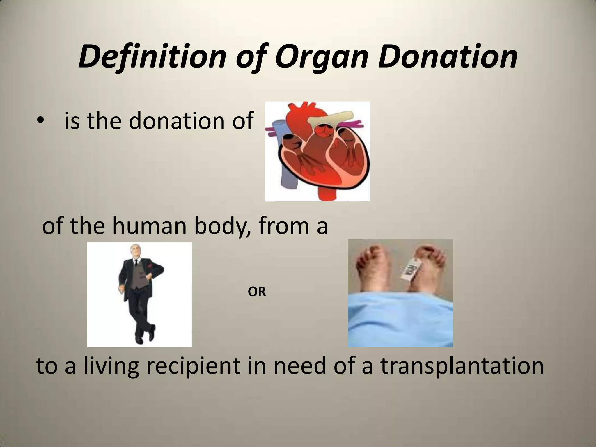Organ Donation Presentation | PPTX | Surgery | Medical Health