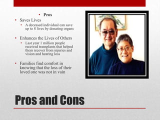 Organ donations official | PPT