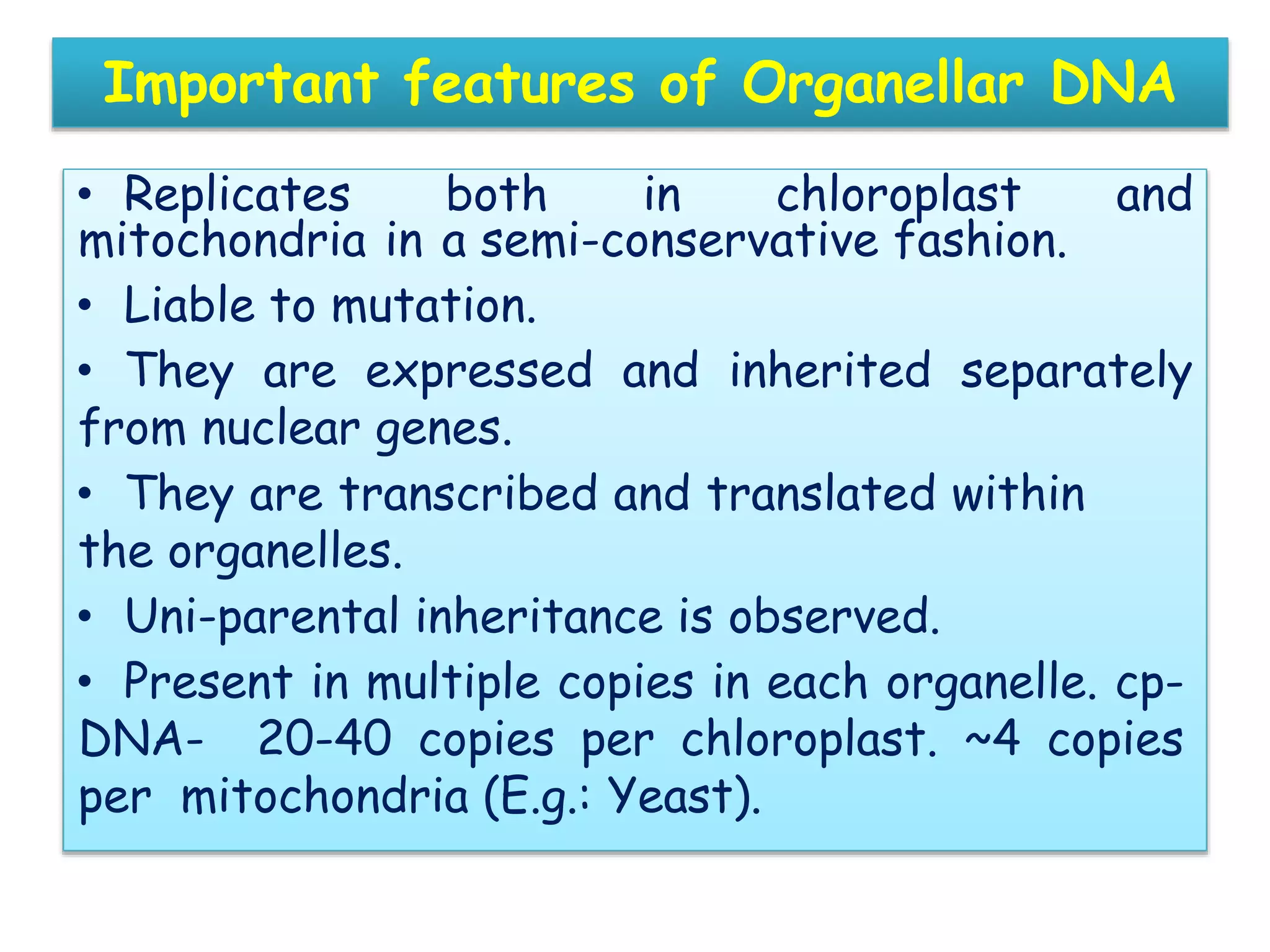 Organellar heterosis | PPTX