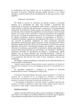 Organet drejtuese te parlamentit | RTF