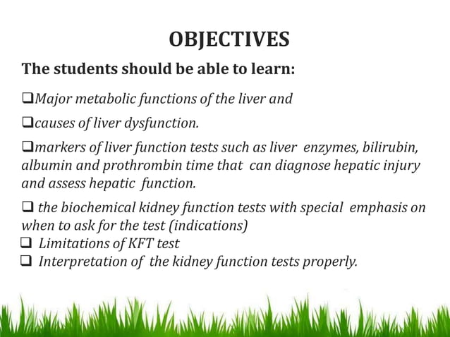 Organ function tests | PPTX