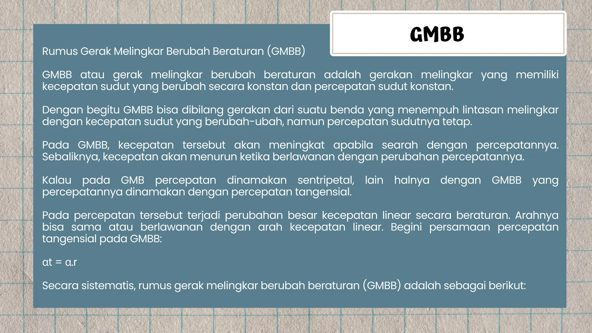 Gerak melingkar, materi fisika kelas XI kurmer | PDF