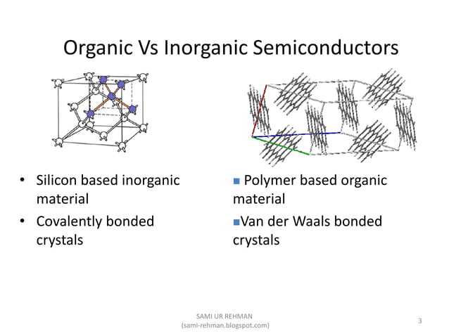 Organic Semiconductor Technology | PDF | Chemistry | Science