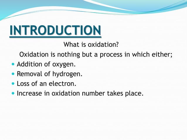 Oxidation | PPT | Free Download