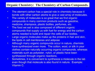 organic chemical for secondary school grade 9 | PPT