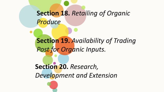 Organic-Agriculture-Act-2010-RA-No.10068.pptx | Agriculture | Industries
