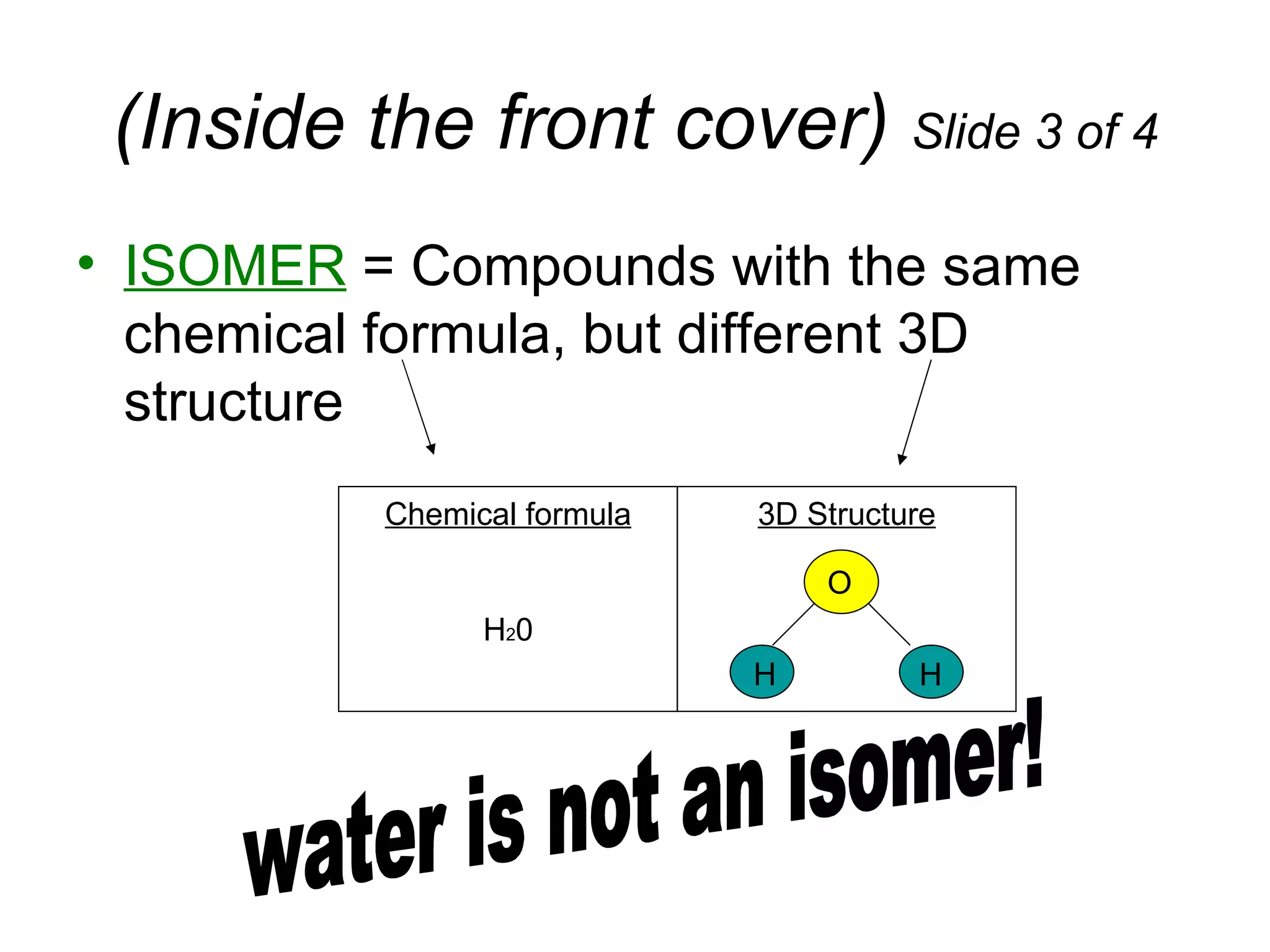 Organic Compound Foldable Entries | PPT