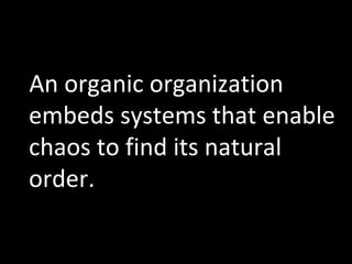 Organic Models of Organizational Design | PDF