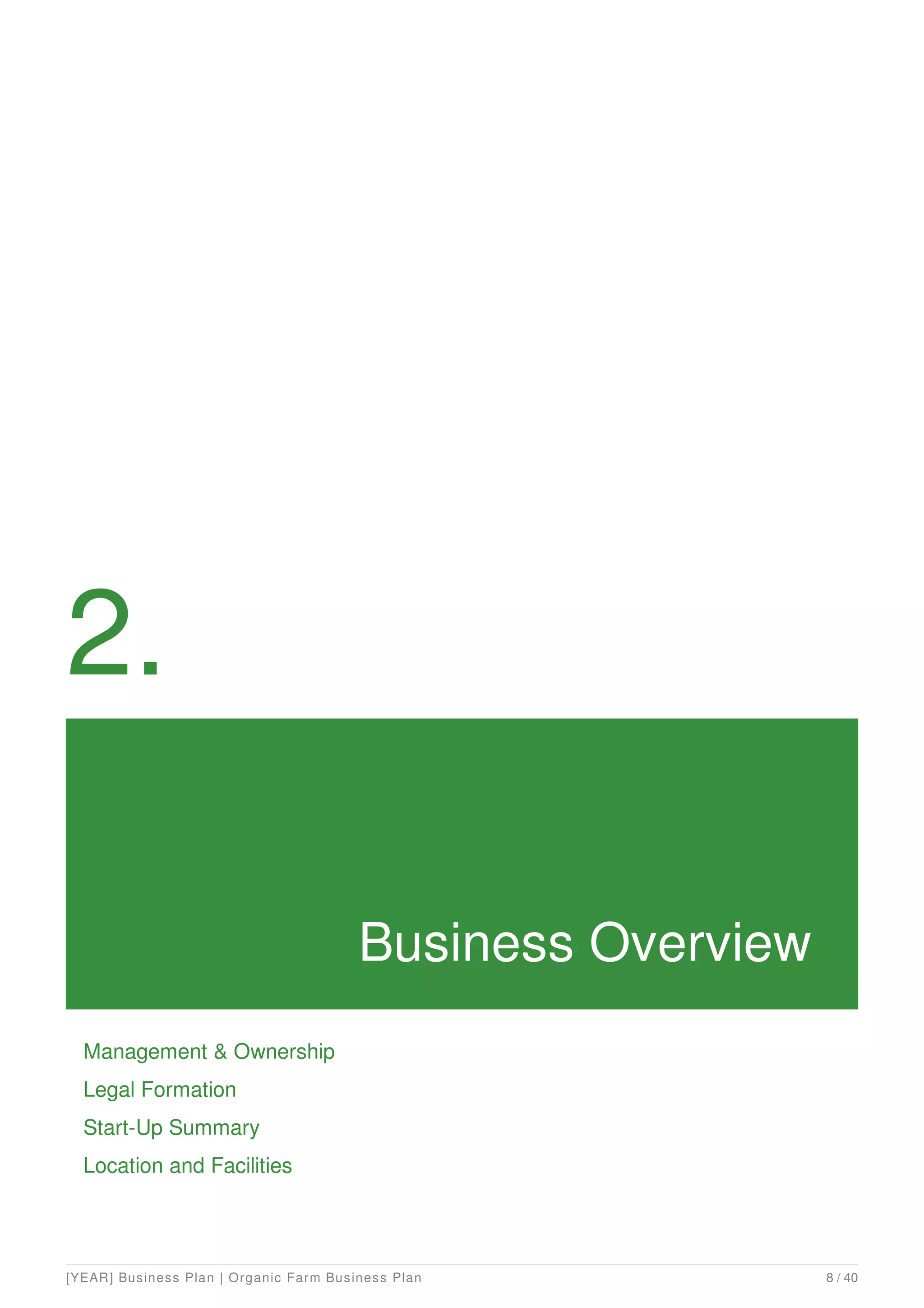 Organic farm business plan example | PDF