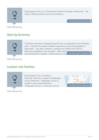 Organic farm business plan example | PDF
