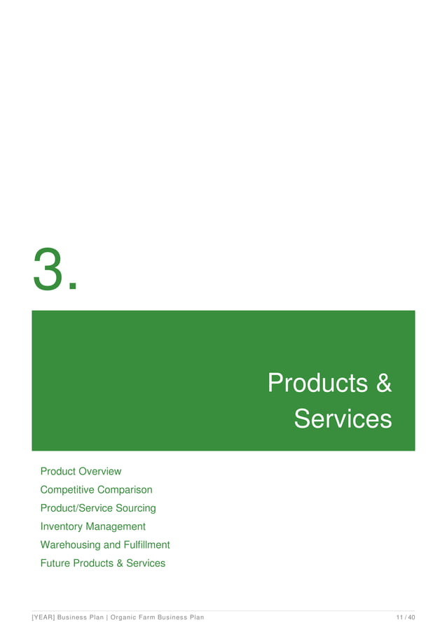 Organic farm business plan example | PDF