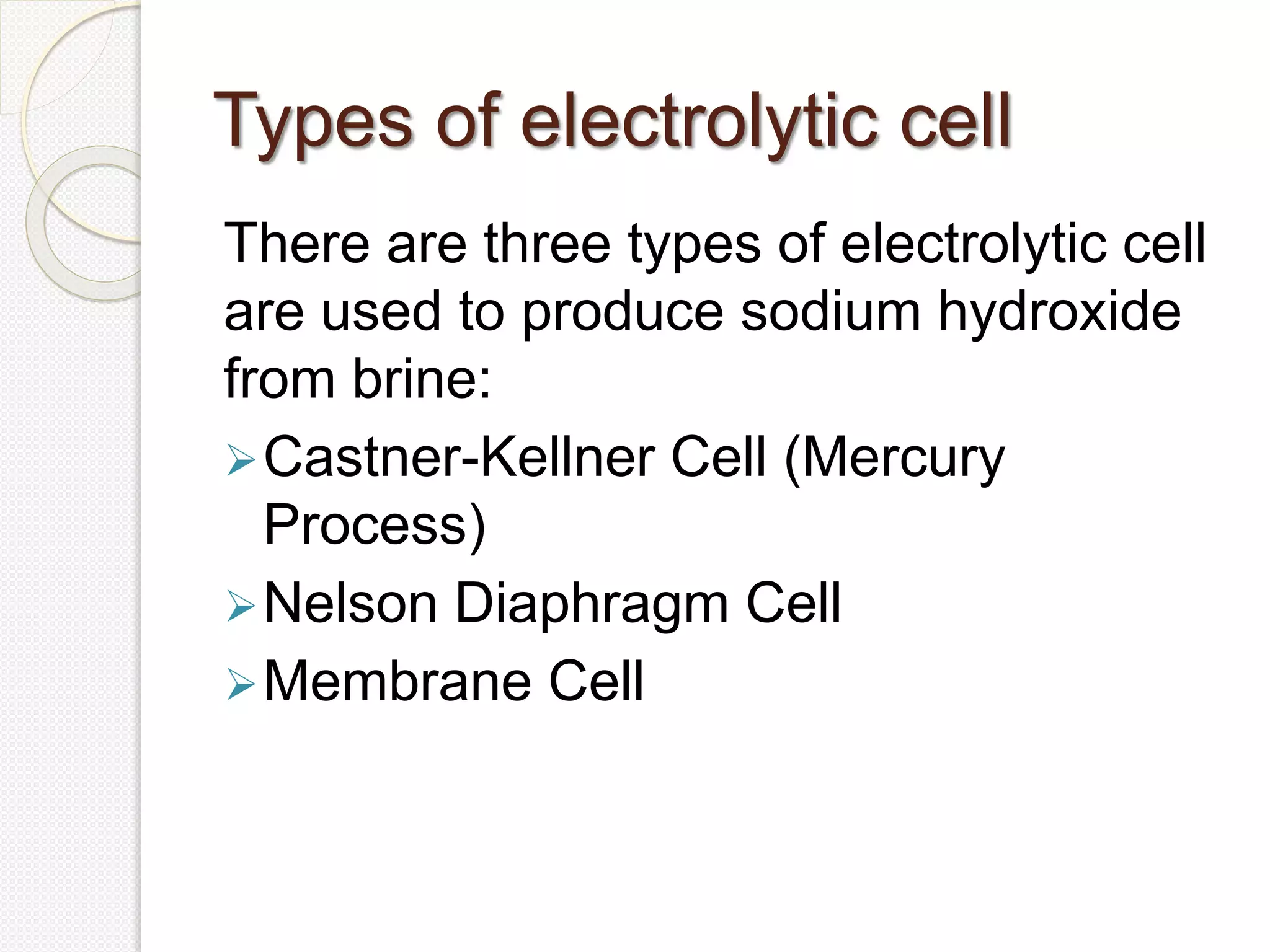 Manufacturing of Sodium Hydroxide | PPTX