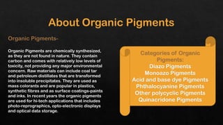 Organic pigments | PPT