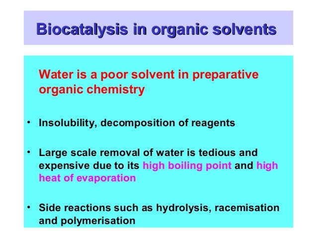 Organic solvents