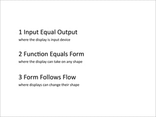 Organic User Interface | PDF