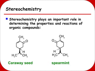 Stereochemistry is the branch of chemistry that deals with the three ...