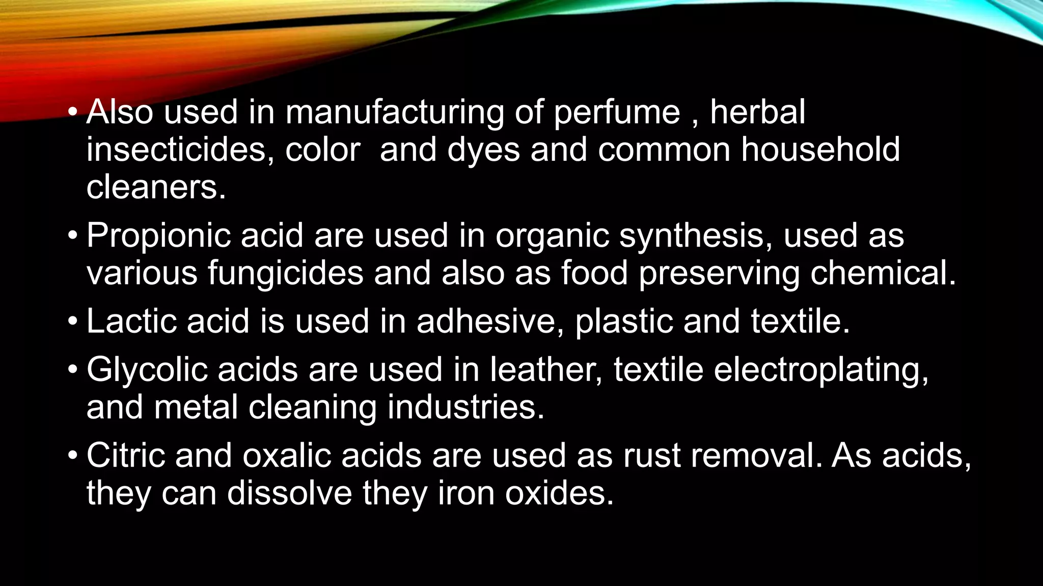 Organic acids | PPTX