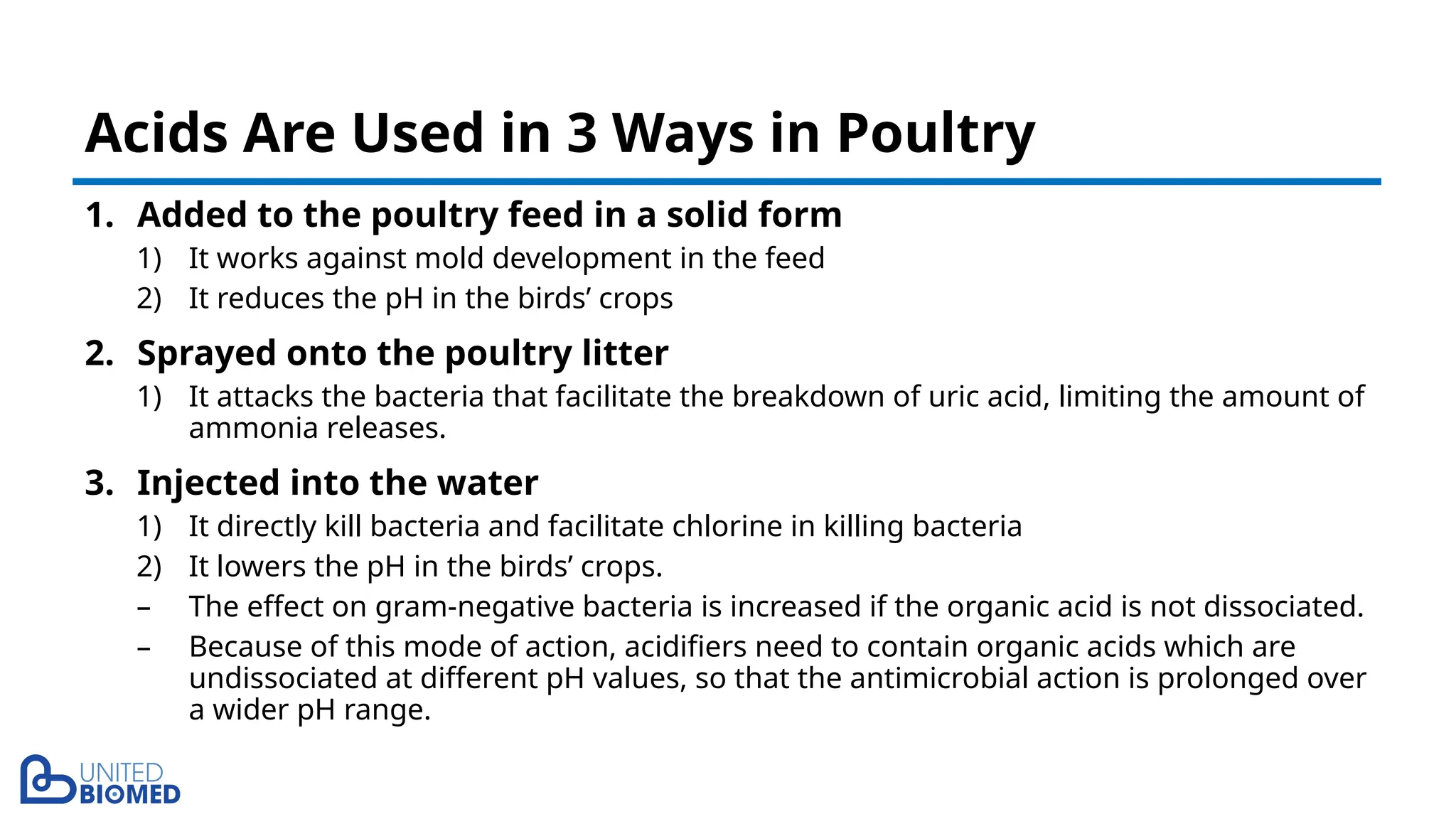 Organic Acids / Fatty Acids in Poultry Nutrition.pptx | Chemistry | Science