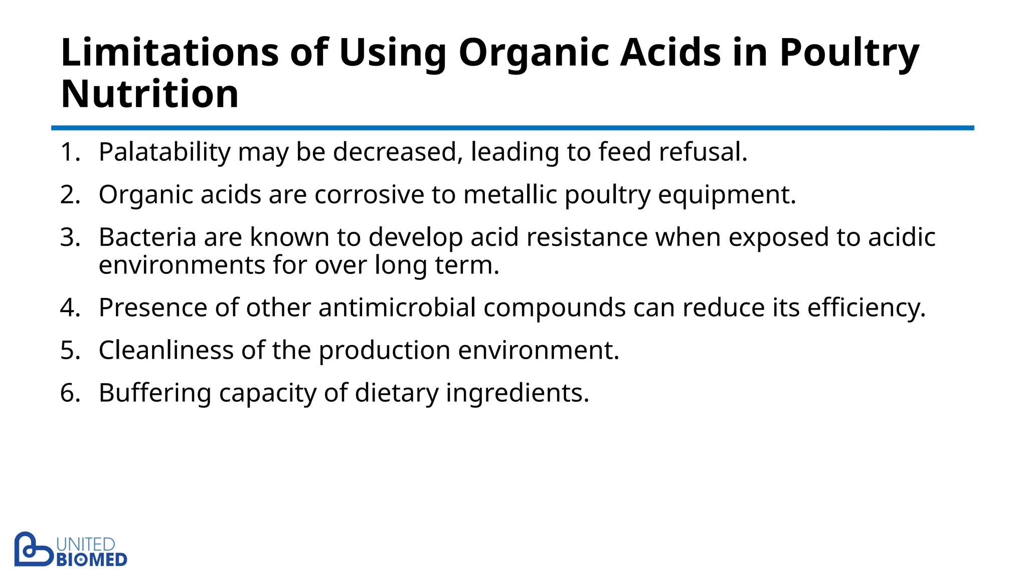 Organic Acids / Fatty Acids in Poultry Nutrition.pptx | Chemistry | Science
