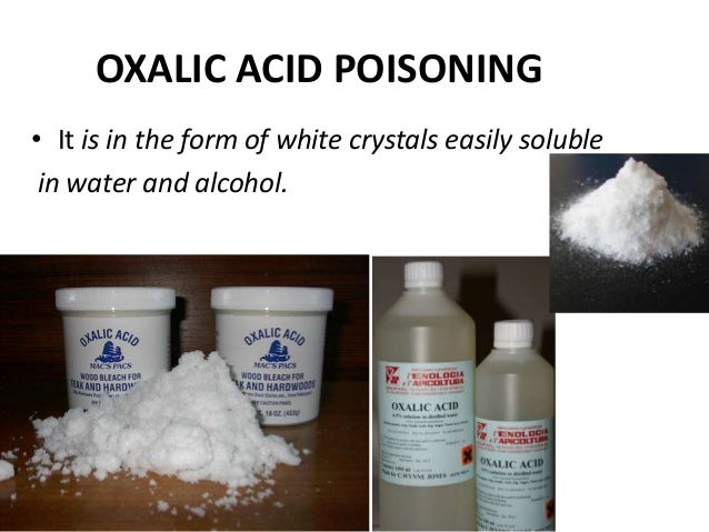 Organic Acids Toxicity