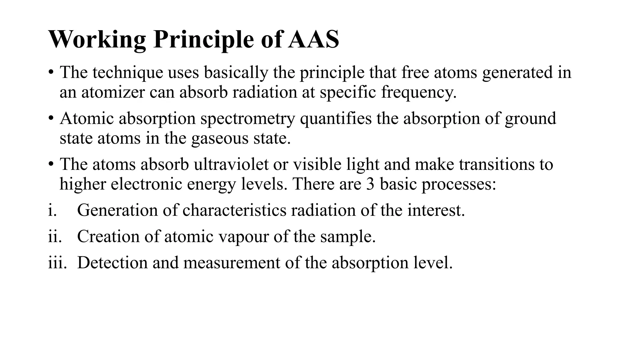 Organic and inorganic trace contaminates detection using AAS | PPTX