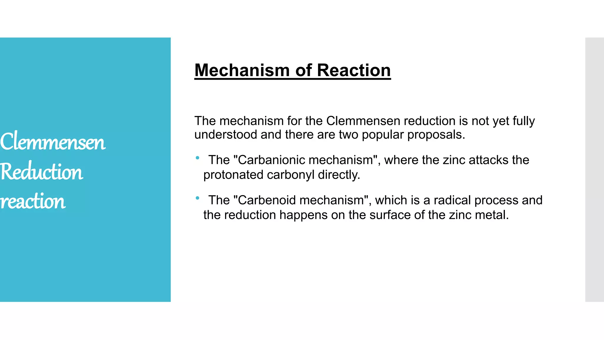 Name reactions mechanism-Reimer tiemann reaction and Clemmensen ...