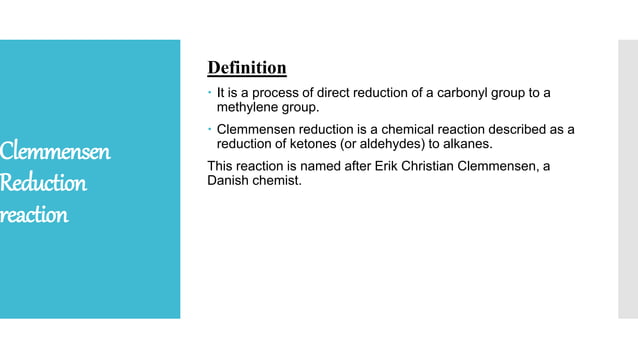 Name reactions mechanism-Reimer tiemann reaction and Clemmensen ...