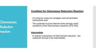 Name reactions mechanism-Reimer tiemann reaction and Clemmensen ...