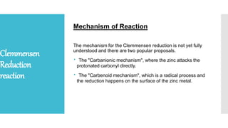 Name reactions mechanism-Reimer tiemann reaction and Clemmensen ...
