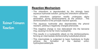 Name reactions mechanism-Reimer tiemann reaction and Clemmensen ...