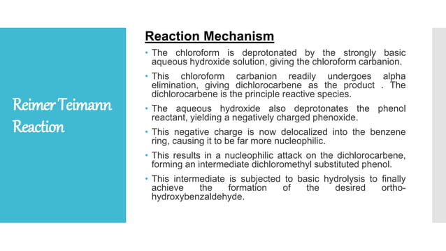 Name reactions mechanism-Reimer tiemann reaction and Clemmensen ...